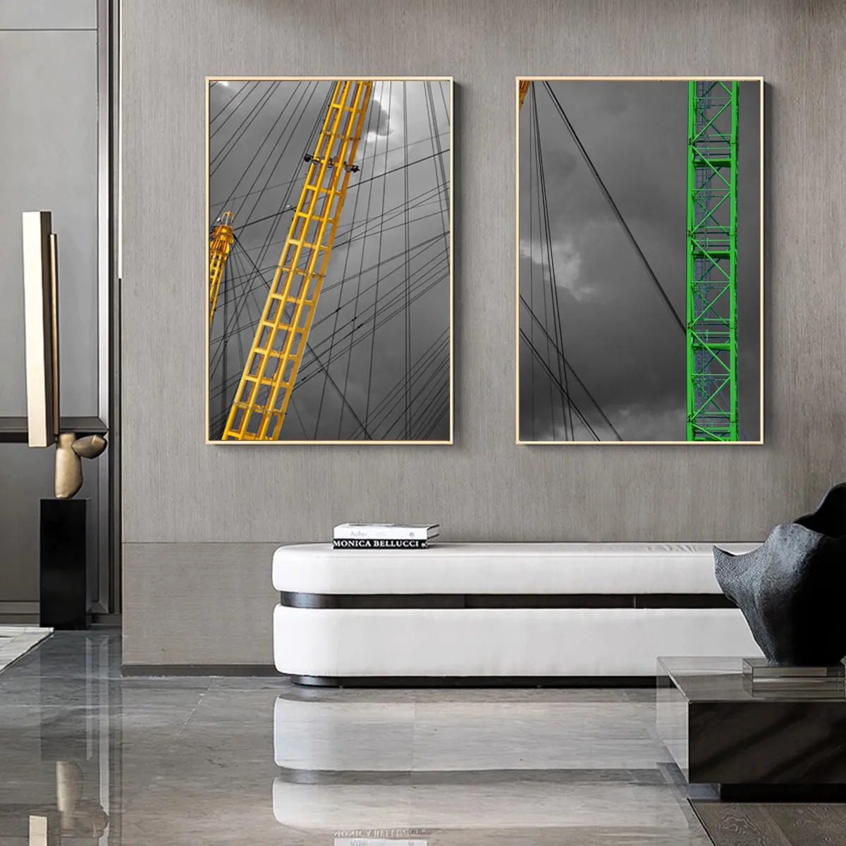 Modern Architecture Canvas Prints City Building Poster Painting Wall ...