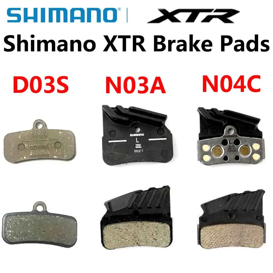 Shimano DEORE XTR D03S N03A N04C Disc Brake Pads D03S N03A Resin N04C ...