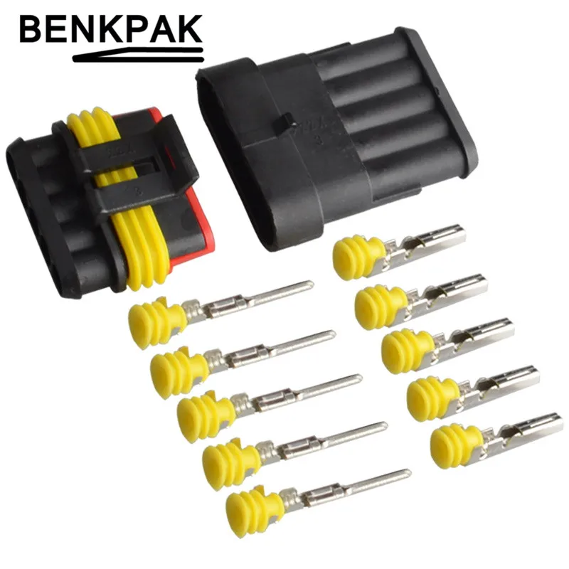 5P auto waterproof Weather packautomotive Wire Connector Plug 5 Pins ...