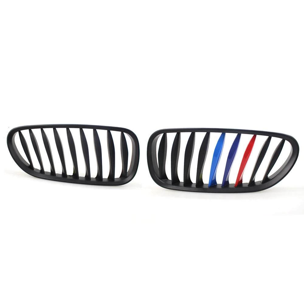 M-color Matte Black Front Grille Sporty Style Fit For Bmw Z4 E85 E86 ...