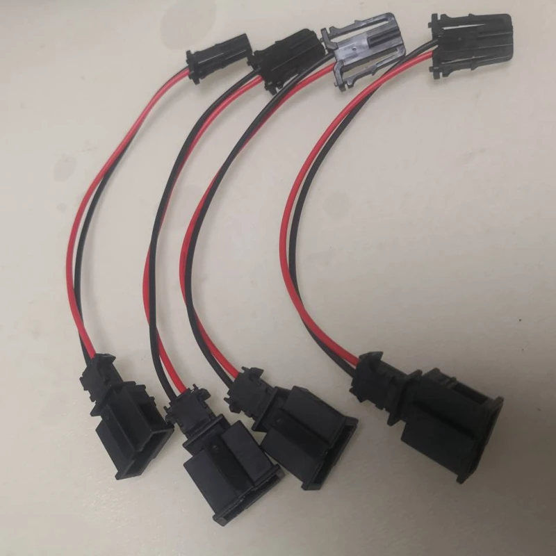 4 대/몫 트위터 도어 라이트 커넥터 전기 트렁크 라이센스 플레이트 조명 플러그 피그 테일 VW 아우디 3B0 972 1J0 ...