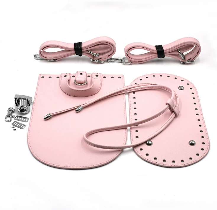 Piezas de PU para bolso de hombro, accesorios de costura, color negro ...