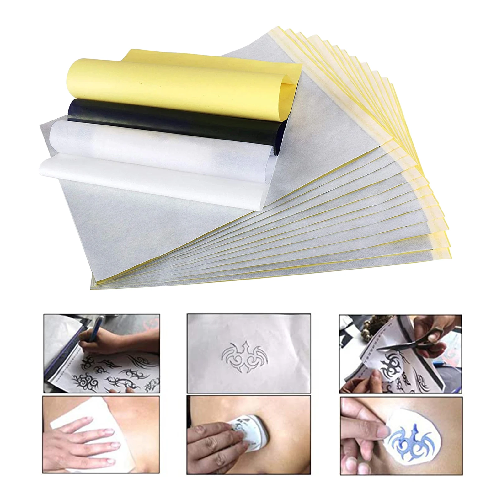 Papel de transferencia térmica para tatuajes, Kit de hectografo A4 para ...