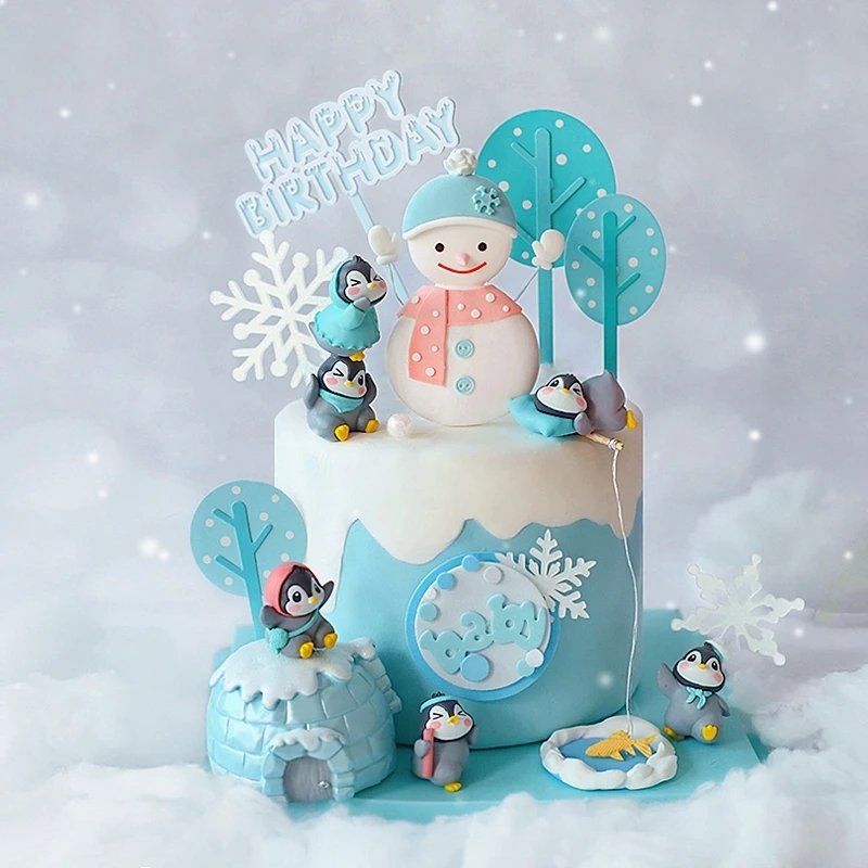 Snowman Birthday Cake