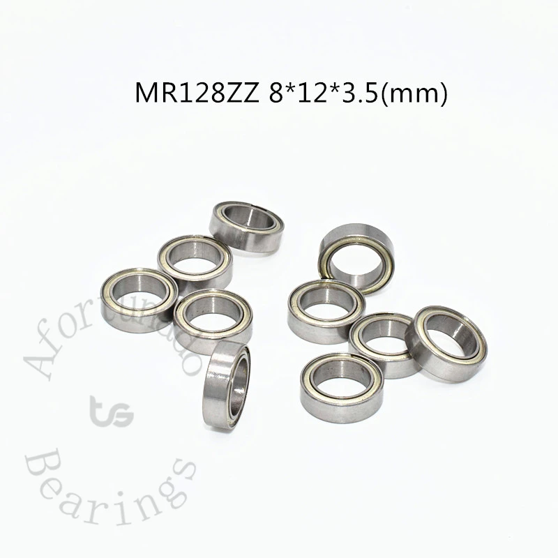 Mr128zz 8*12*3.5(mm) 10pieces Free Shipping Bearing Abec-5 Metal Sealed ...