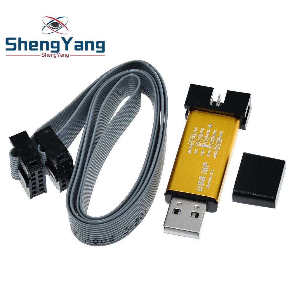 USBASP-USBISP-ISP-Programmer-Downloader-for-Arduino-51-ATMEL-AVR ...