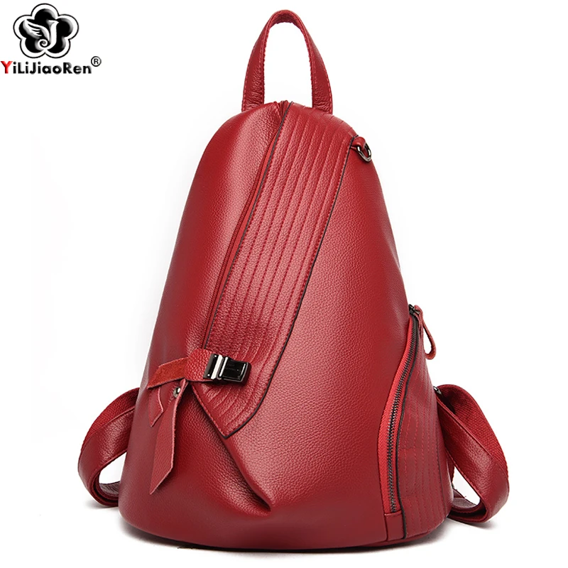 Vintage Anti theft Backpacks For Women Shoulder Bag Leather Backpack ...