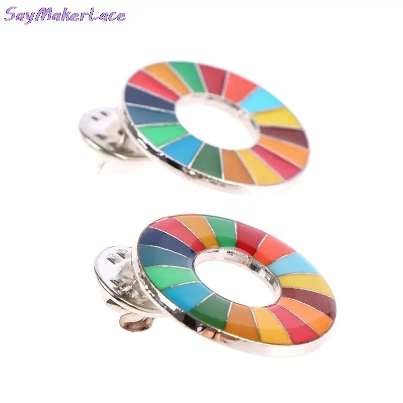 Enamal Sustainable Development Goals Brooch United Nations SDGs Pin ...