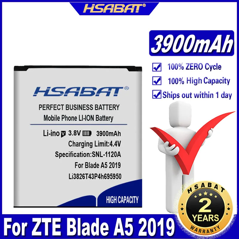 Hsabat Li3826t43p4h695950 3900mah Battery For Zte Blade A5 2019 ...