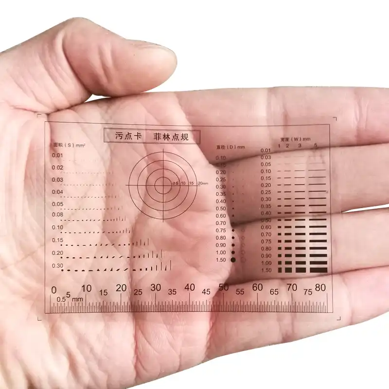 Gauge Point Gauge Transparent Film Stain Card Comparison Card Stain ...