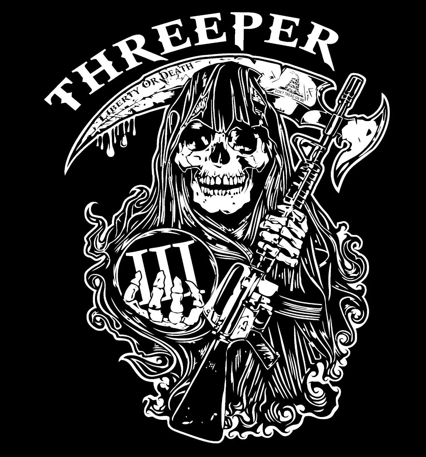 Threeper Shirt 3% er Three Percenter Gun Shirt Molon Labe Don't Tread|T ...