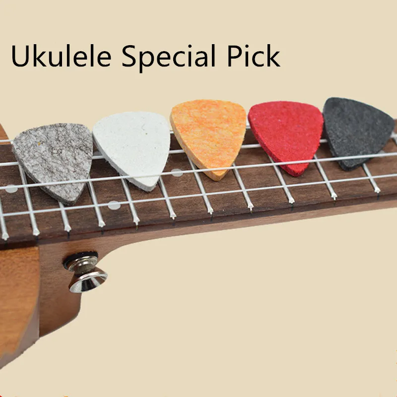 5 pcs/Ukulele Pick Colorful Soft Felt Plectrum Mediator Ukulele ...