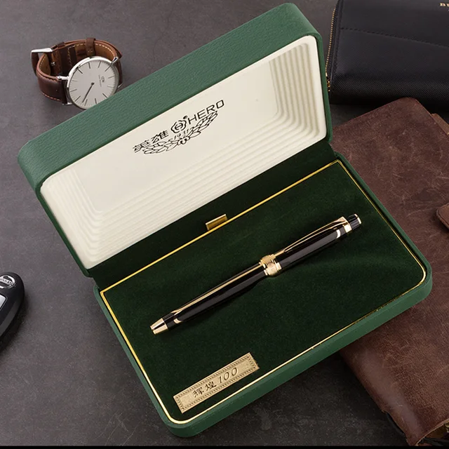 High Quality Classic Hero 100 Fountain Pen Elegante 14K Gold Nib ...