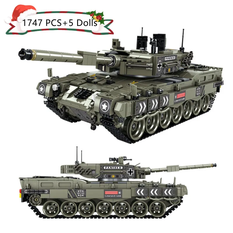 Building Block Leopard Tank | Lego Military Tank Leopard | Leopard 2 ...