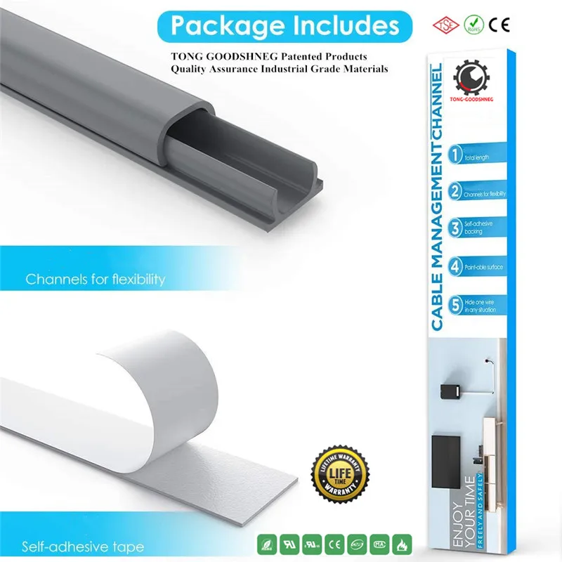 2020 New Cord Hider,Mini Wire Cable Cover,PVC Cable Concealer Channel ...