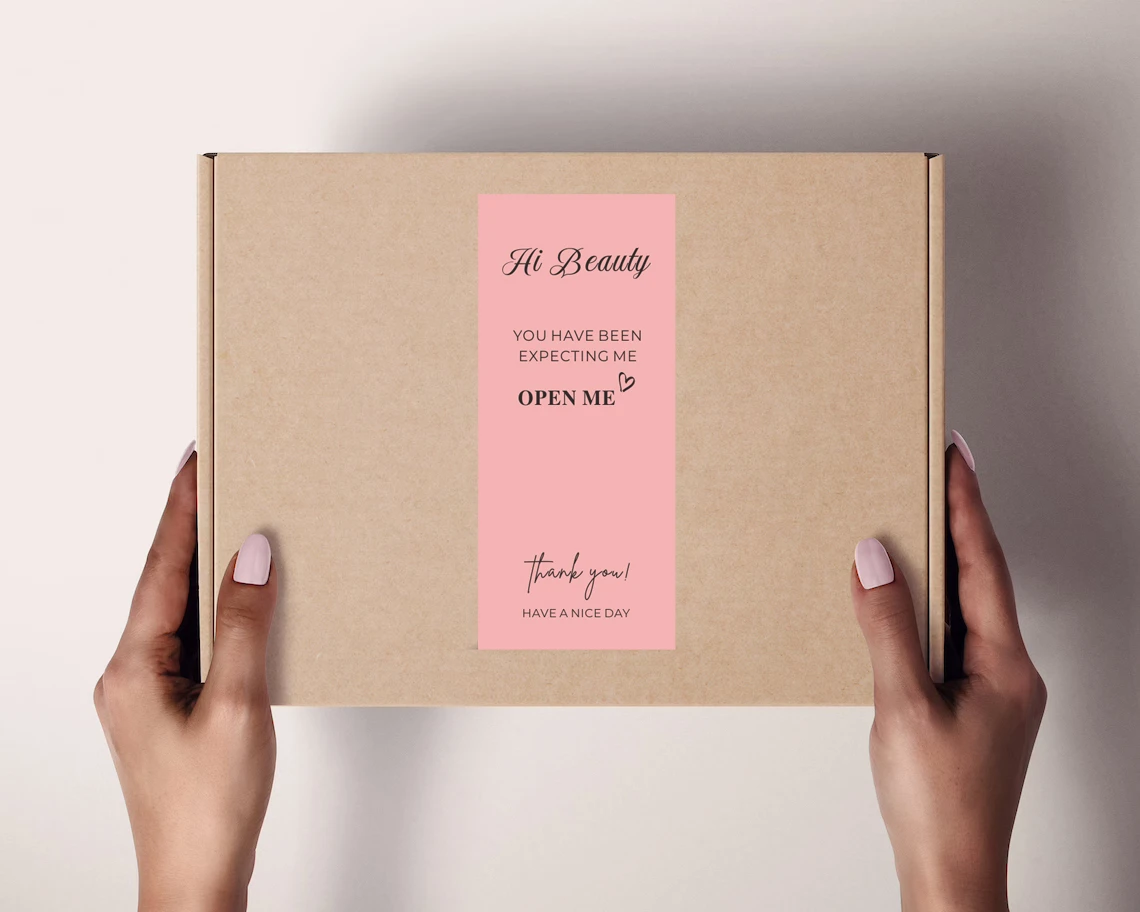 30pcs Box Sealing Stickers For Packaging Box Seal Label Printable ...