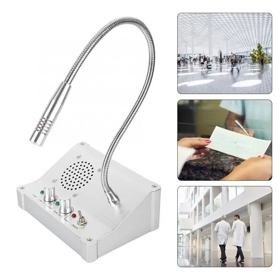 Dual-way Bank Store Station Window Counter Intercom Interphone System ...