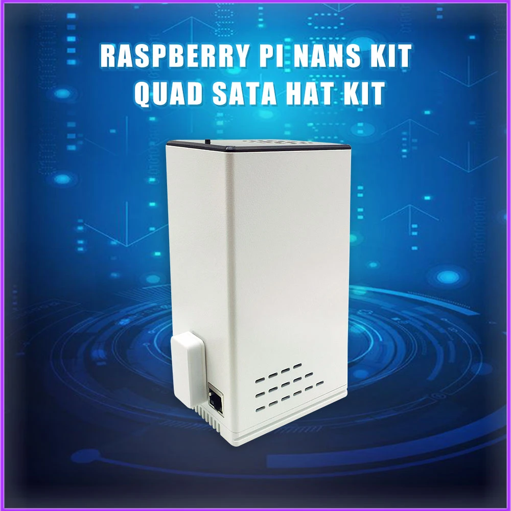 Raspberry Pi 4 SATA NAS Kit QUAD SATA HAT KIT Easily build your own NAS ...