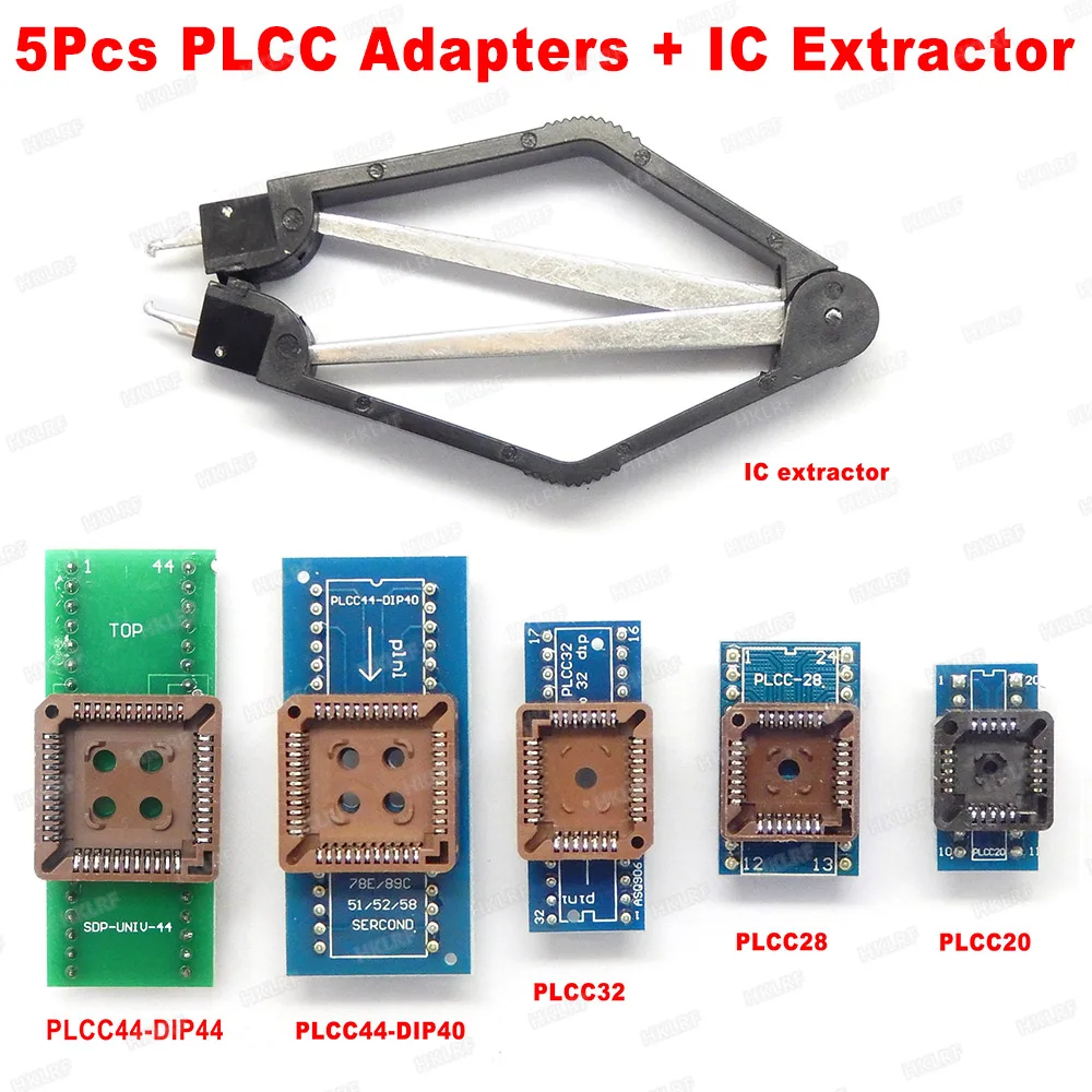 Adaptadores PLCC 44 DIP40 PLCC32 PLCC28 PLCC20 con Extractor de Chip IC ...