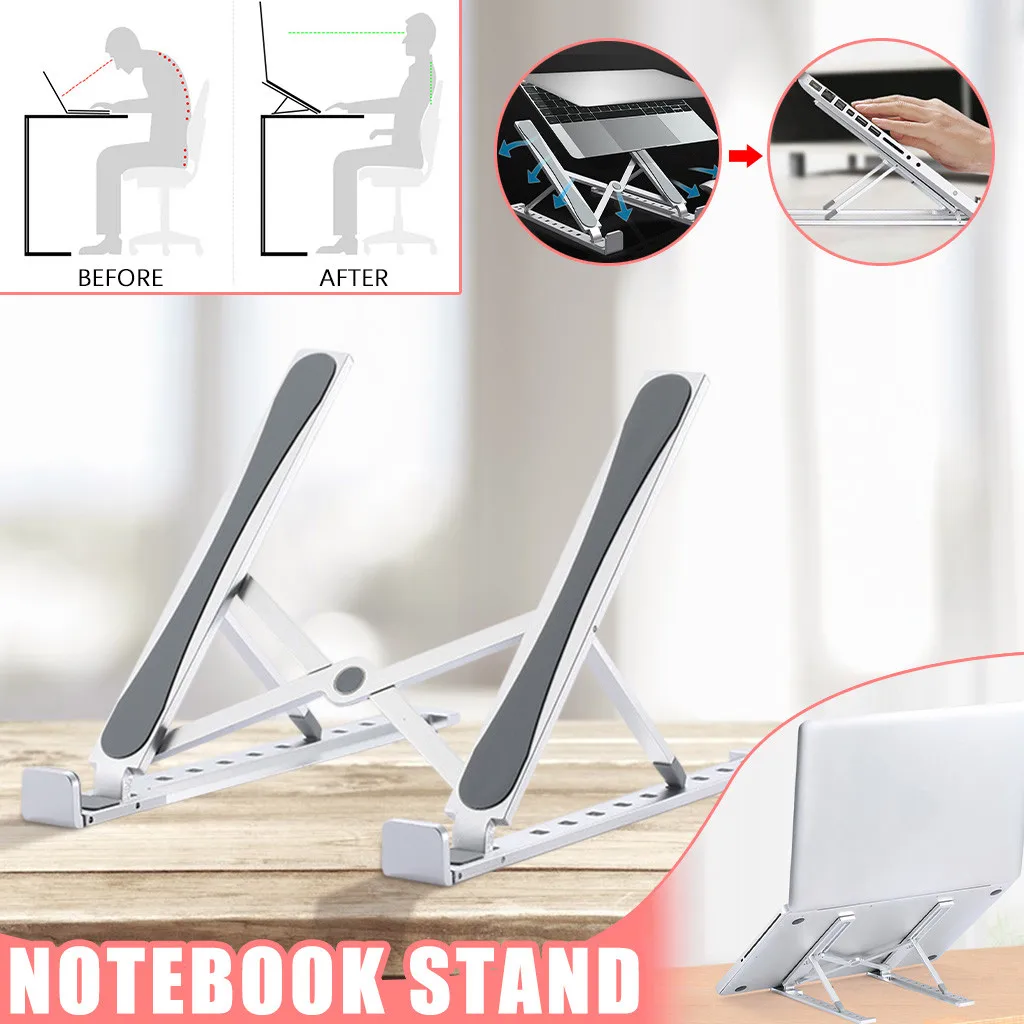 X Style Foldable Aviation Aluminum Laptop Tablet Stand Holder ...