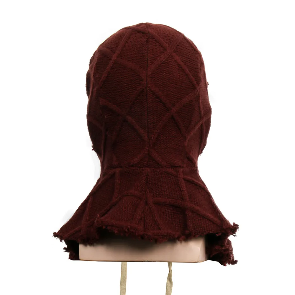 Halloween BrightBurn Red Hood Adjustable Knitted Full Face Scary ...