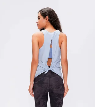 Sexy Back Open Loose Fit Women's Yoga Fitness Top - Women's Fitness ...