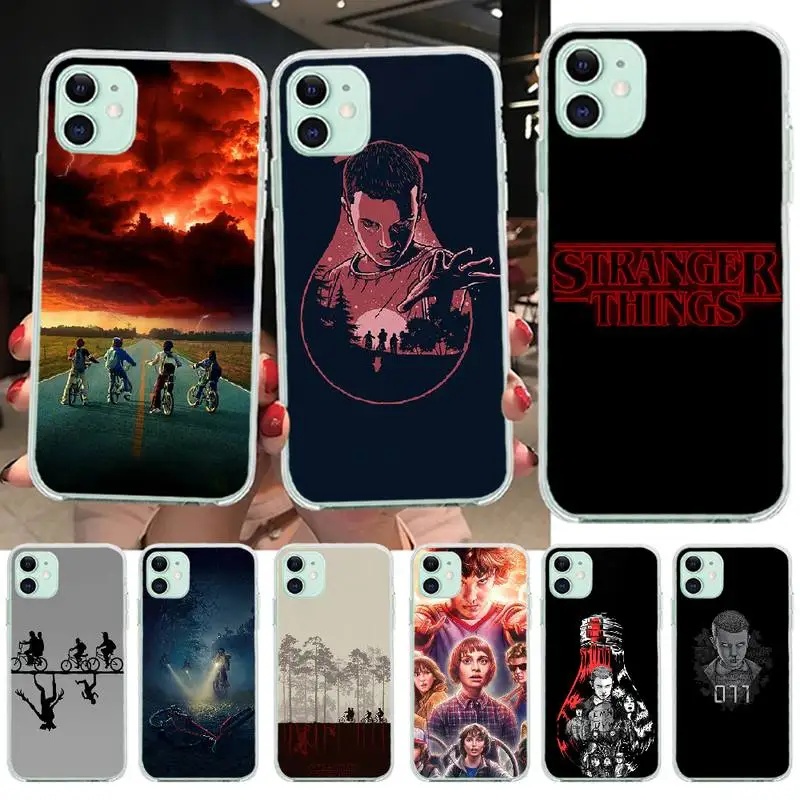 PENGHUWAN funda de teléfono STRANGER THINGS, carcasa suave negra, Capa ...