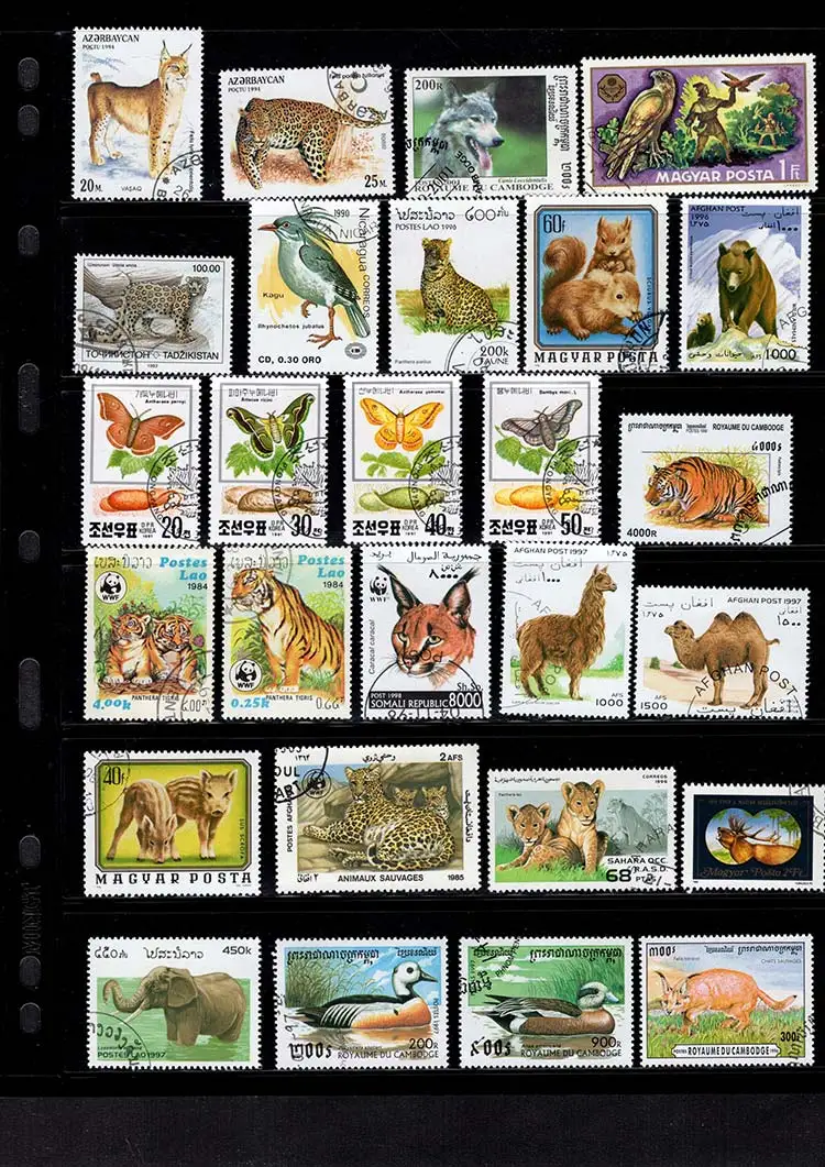 Art & Collectibles Collectibles 50 wild animals postage stamps mixed ...