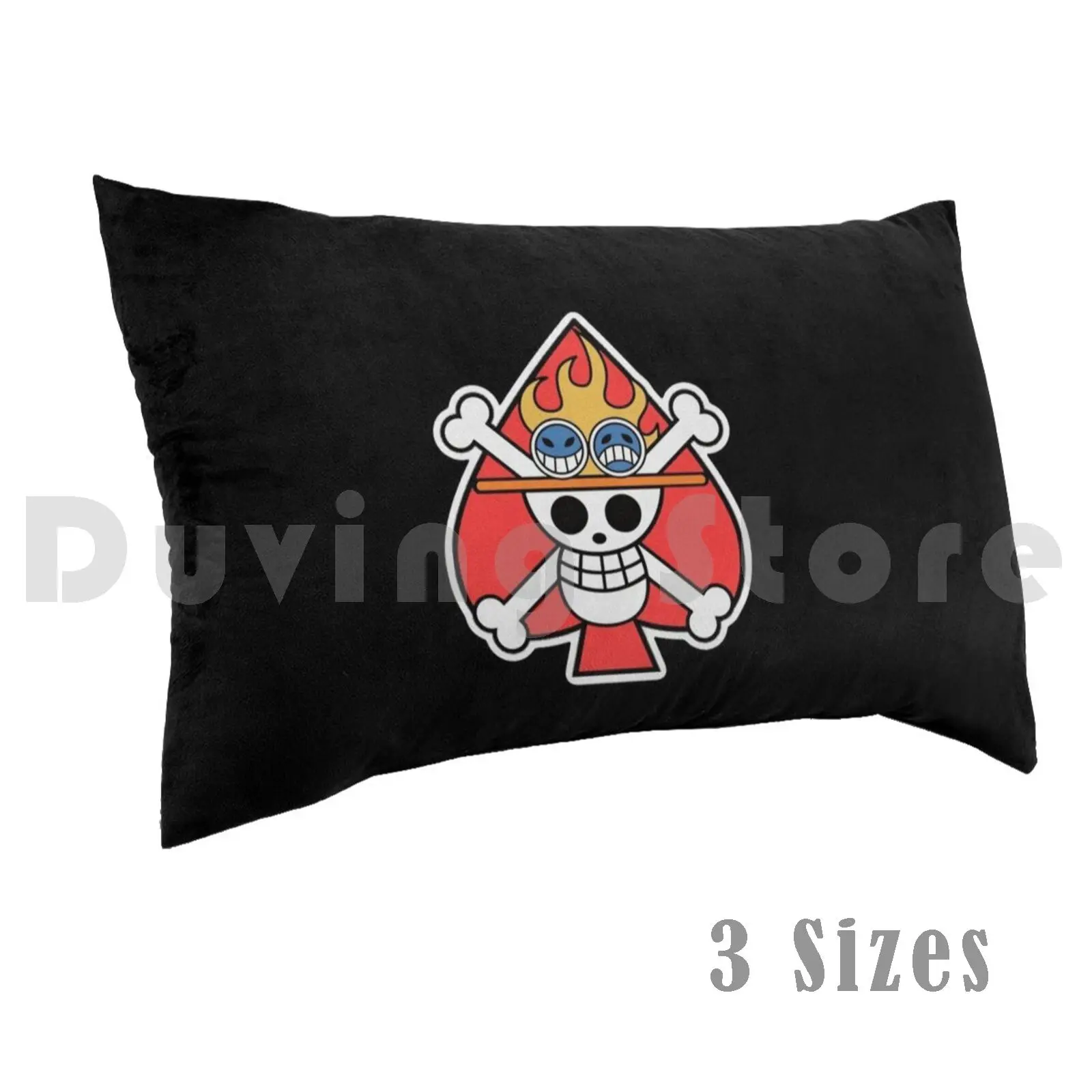 Red-Spade-Pillow-Case-DIY-50-70-Shonen-Pirate-Fire-Anime-Manga-Ace-Heat ...