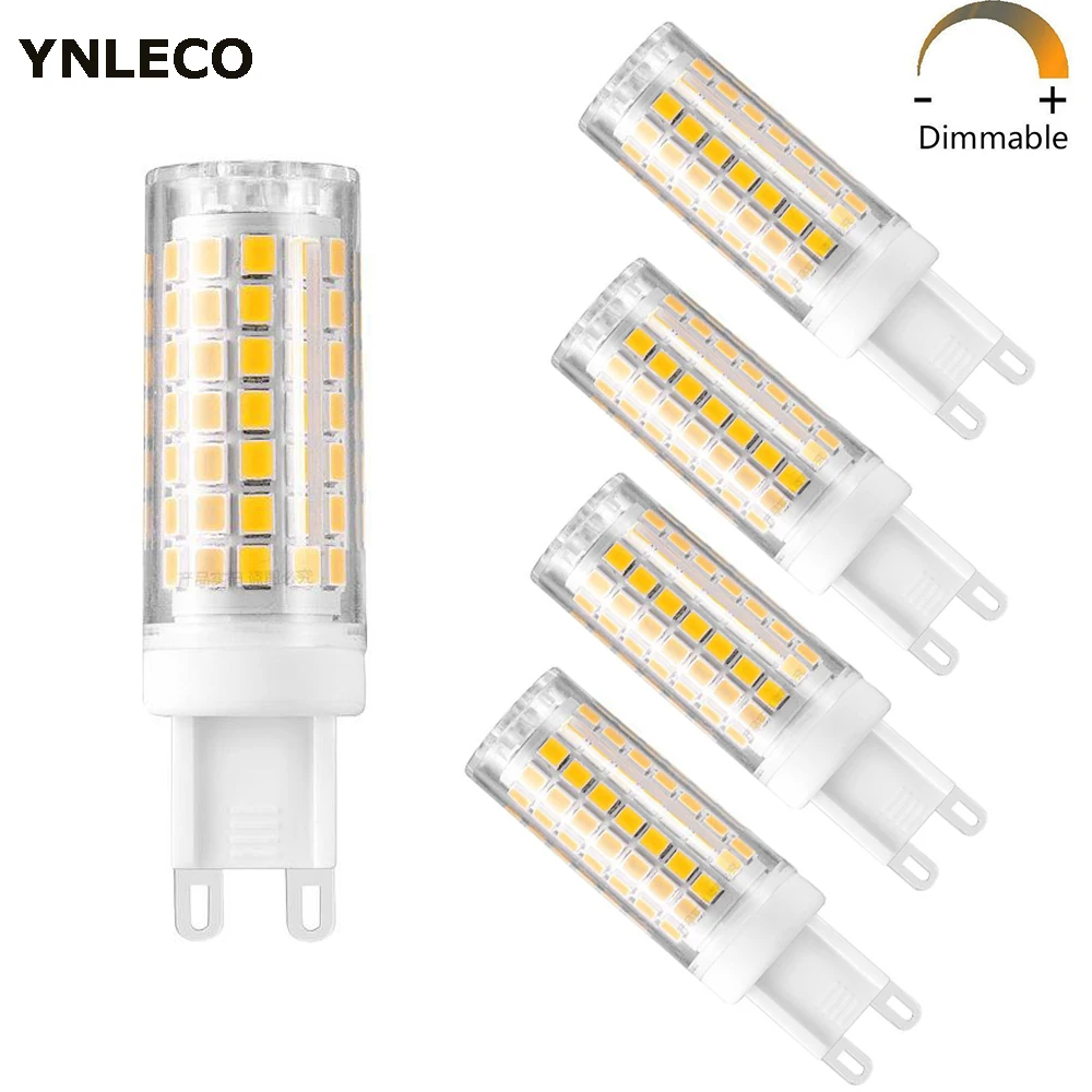 Lámpara LED regulable G9, 220V, 110V, 6W, Bombilla G9, SMD2835, 88LED ...