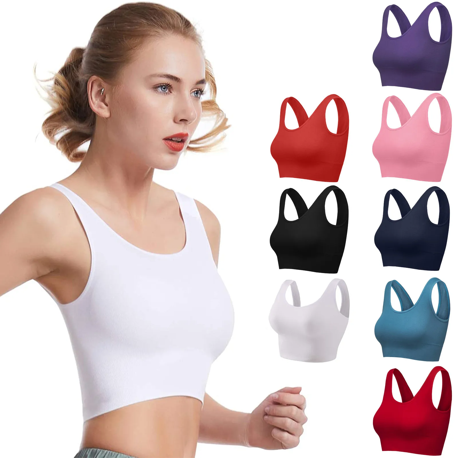 Jogging Gym Women Sports Bra Girl Underwear Fitness Running Yoga Sport Tops Sports Bras Women ...