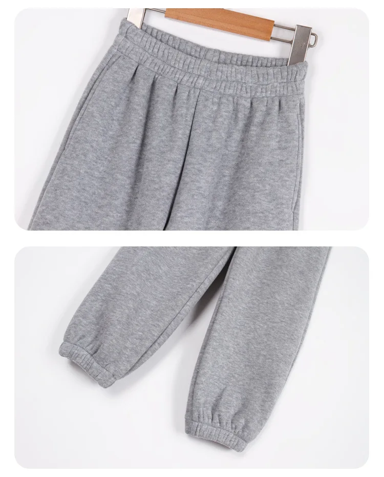 Girls Tracksuit 2021 Winter Fleece Thicken Kids Costume Children ...