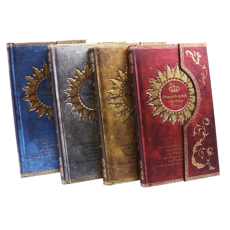 Mysterious Retro Magnet Buckle Magic Notebook Diary European Notepad ...