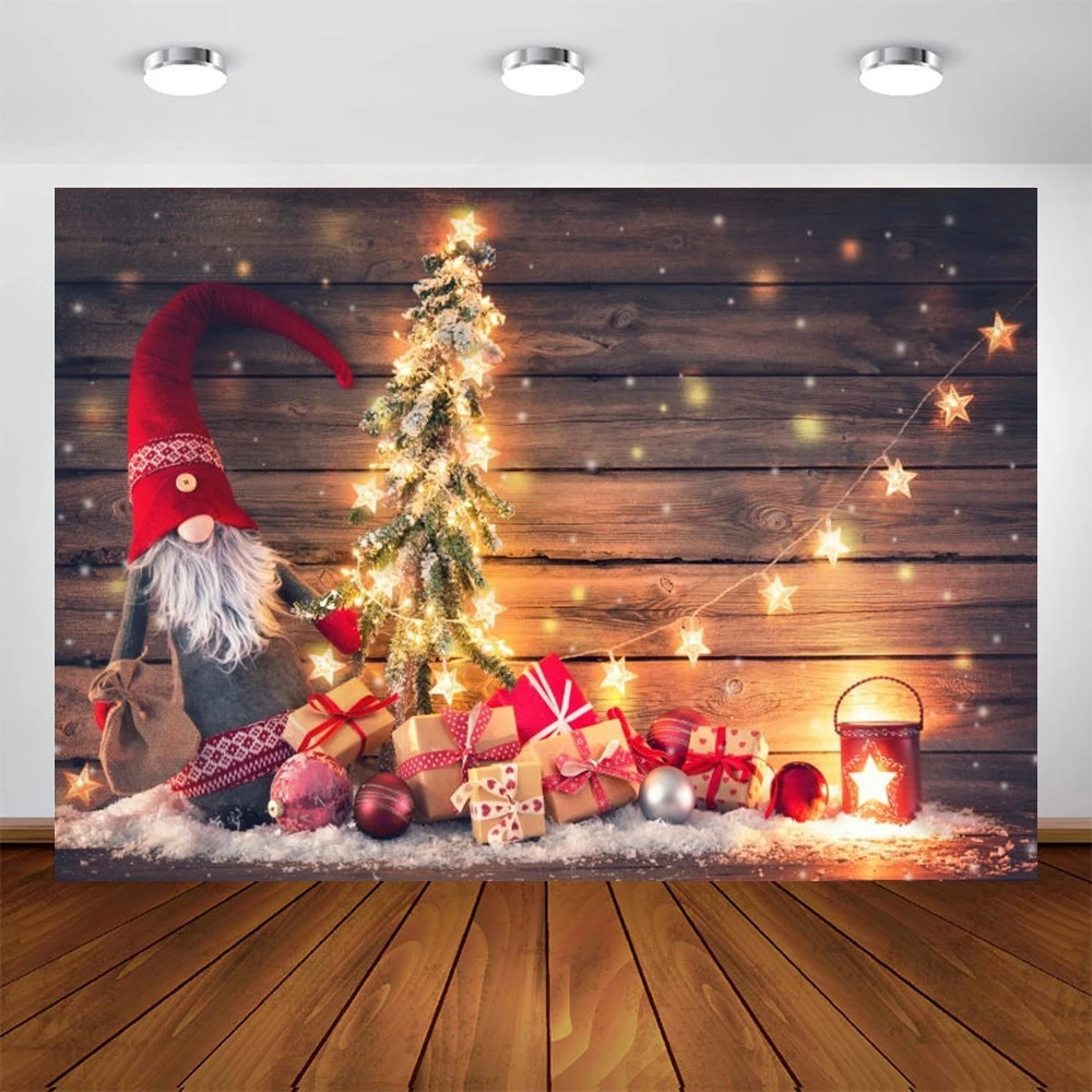 Snowman Santa Backdrop