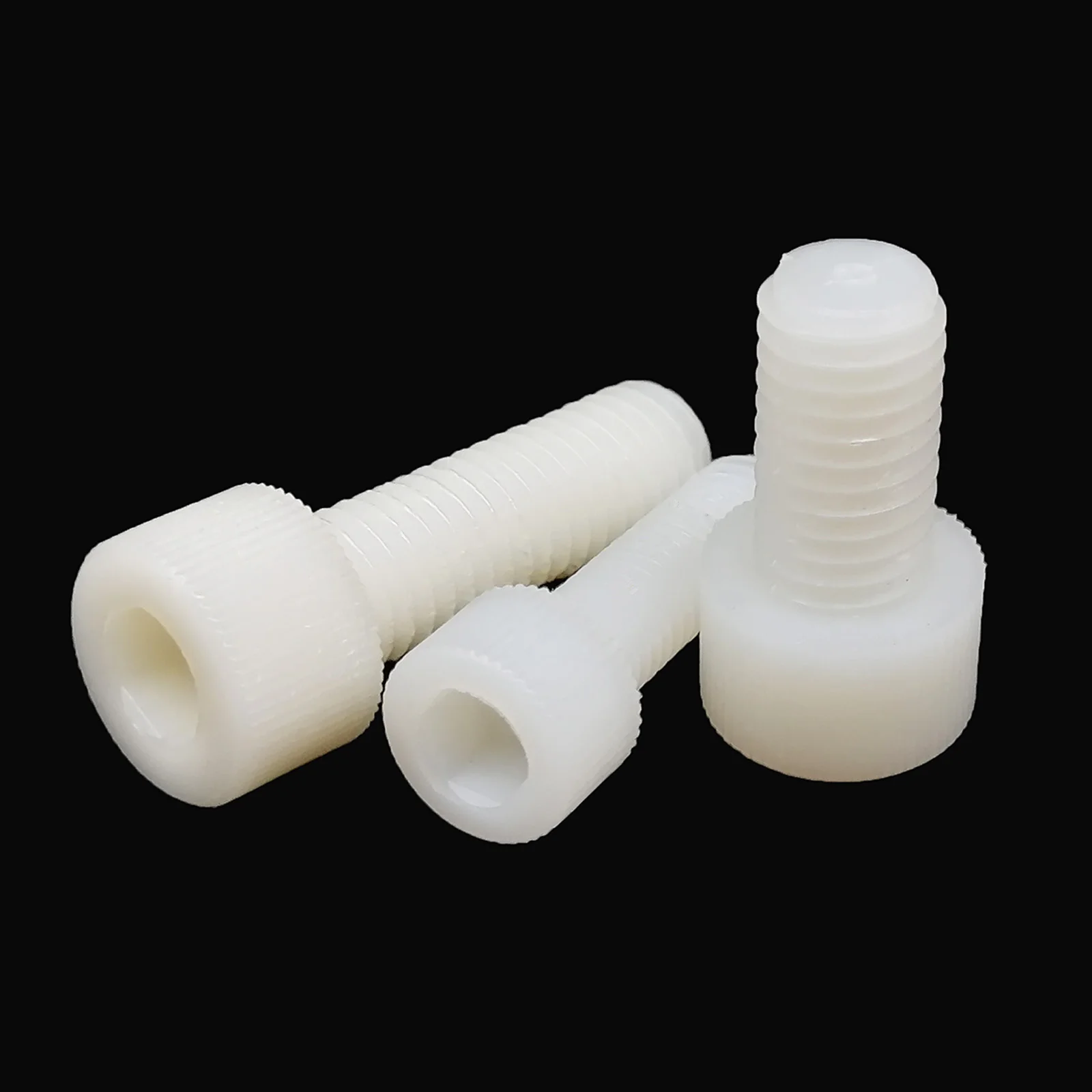 VIS,50pcs M4-25mm--Vis à tête hexagonale en plastique, 2-5-10-50 pièces, M3 M4 M5 M6 M8 M10 M12 ...