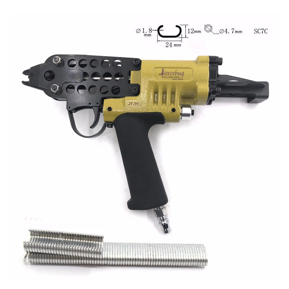 Pneumatic Air Tools C Ring NAILER Hog Ring Plier Poultry Cage Coop Wire ...