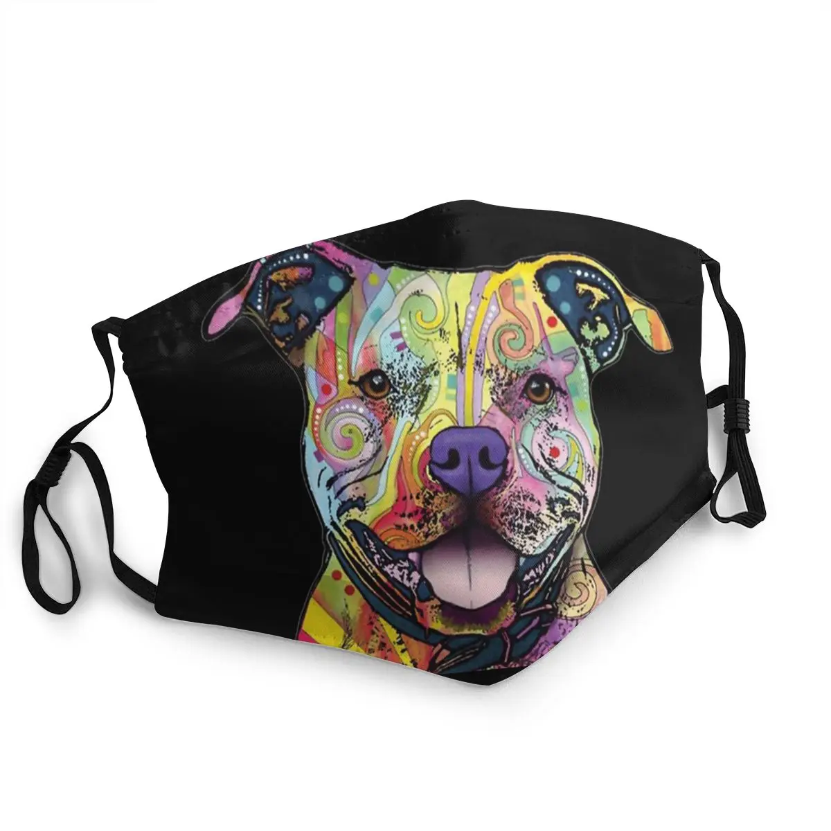 Pitbull Dog Lovers Father Day Gift 3d Print Reusable Mouth Face Mask ...
