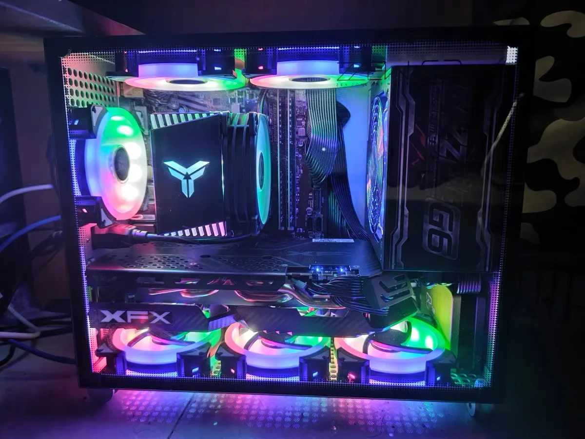 ZZAW C2 Computer Case ITX MATX Motherboard ATX SFX Power Supply Desktop ...