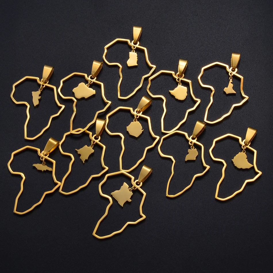Zimbabwe Jamaica Necklace | Kenya Pendant Necklace | Ghana Necklace ...