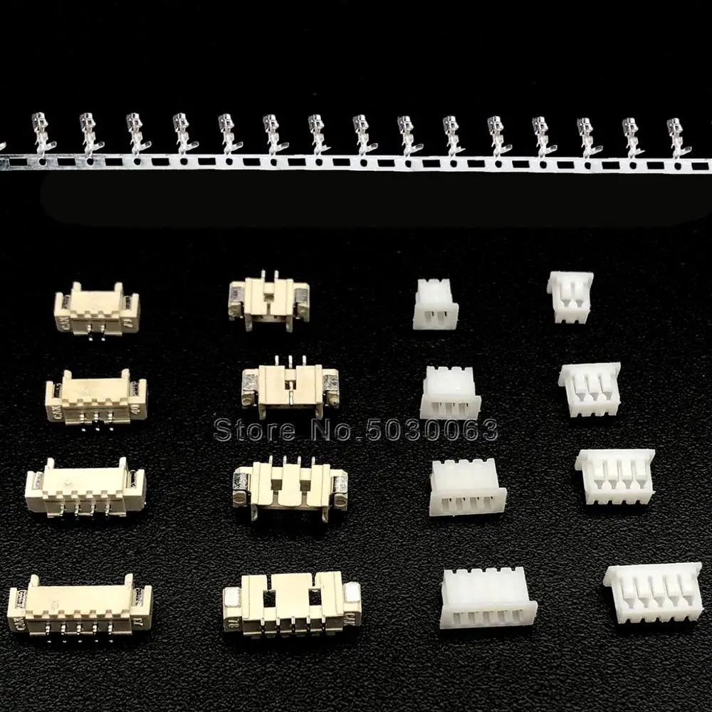 Sest 1.25mm pitch Horizontal SMD 2/3/4/5/6/7/8/9/10/11/12P 1.25 T wire ...