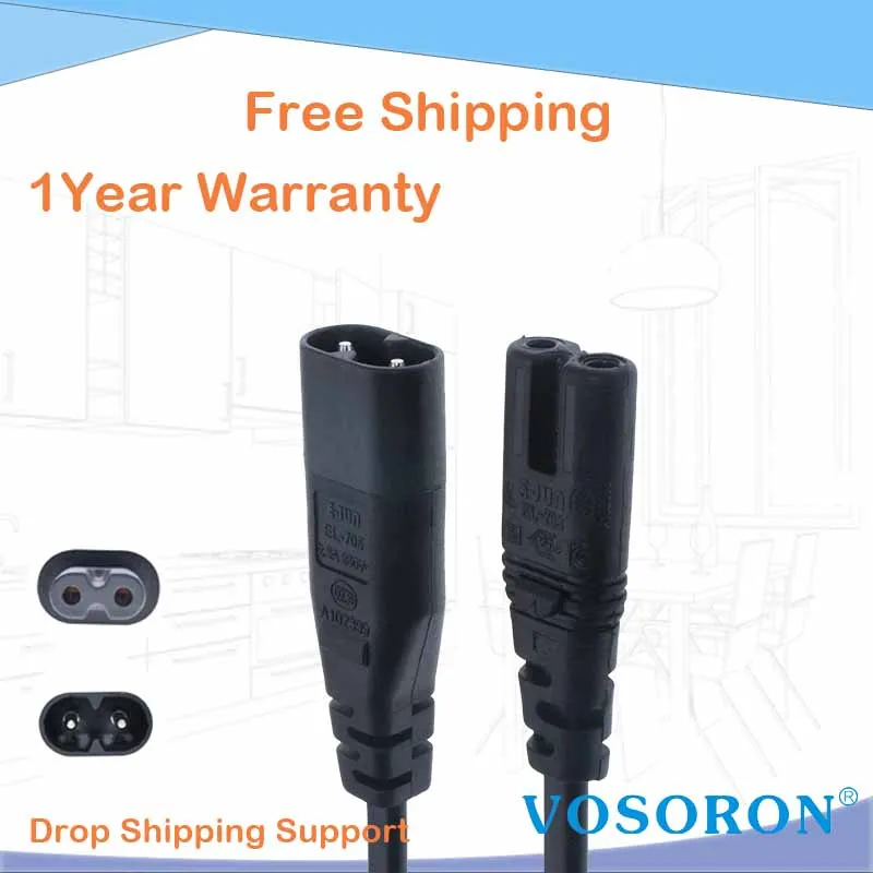 Cable adaptador de convertidor figura C7/C8 Power "8", Cable de ...