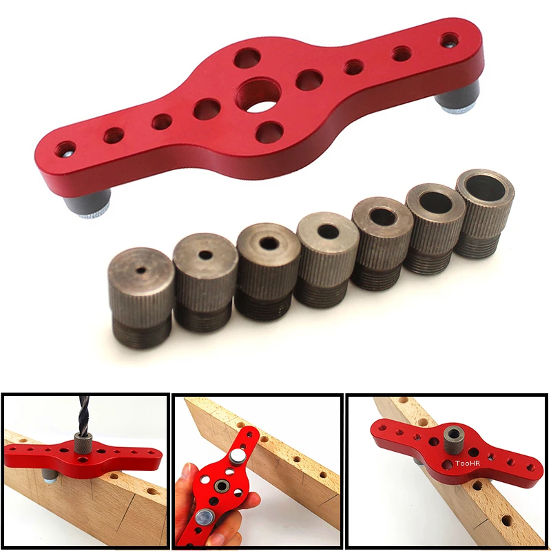 2 10mm Alloy Vertical Pocket Hole Jig Woodworking Drilling Locator Wood ...