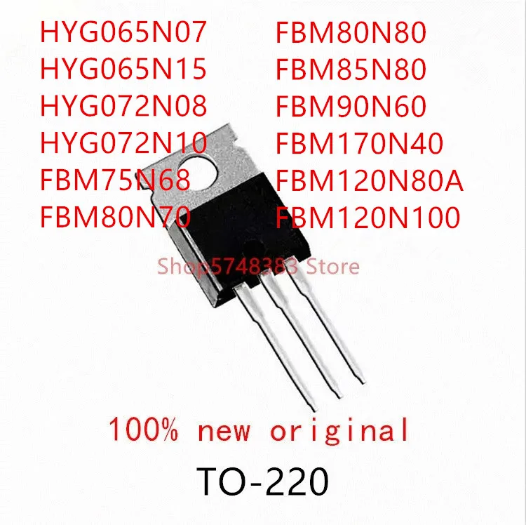 10PCS HYG065N07 HYG065N15 HYG072N08 HYG072N10 FBM75N68 FBM80N70 ...