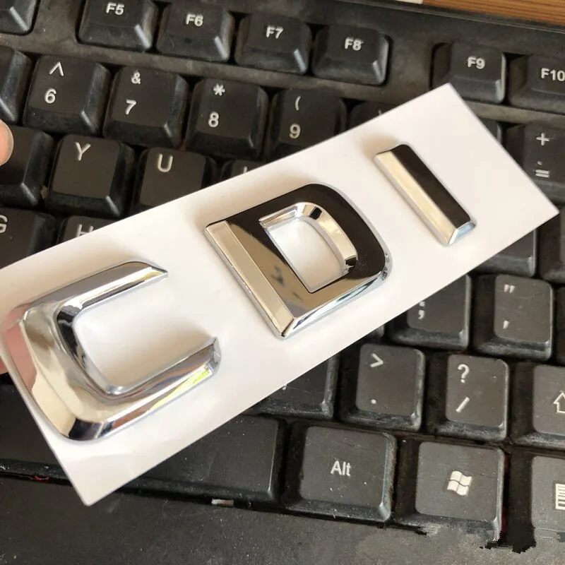 CDI CGI Letters ABS Emblem Trunk Logo Badge Sticker For Mercedes Benz ...