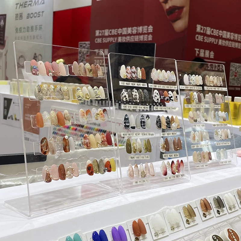 L-Shape-Nail-Art-Display-Board-For-Nail-Gel-Color-Card-Transparent ...