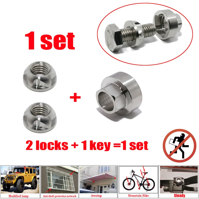 Security-protection-Anti-Theft-Nuts-M6-M8-M10-M12-Nuts-304Stainless ...