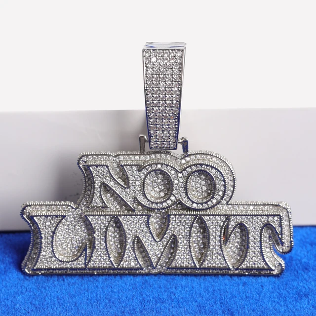 Custom Name Plates Pendant for Men White Gold Plated Hip Hop Jewelry ...