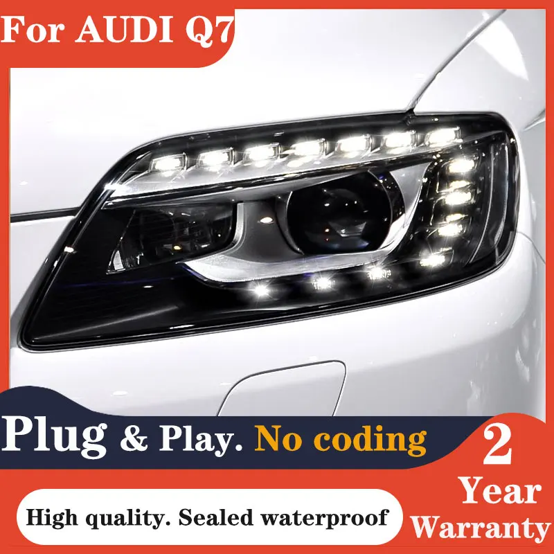 Car-Styling-for-Audi-Q7-2006-2015-led-headlight-for-q7-Headlight-Lamp ...