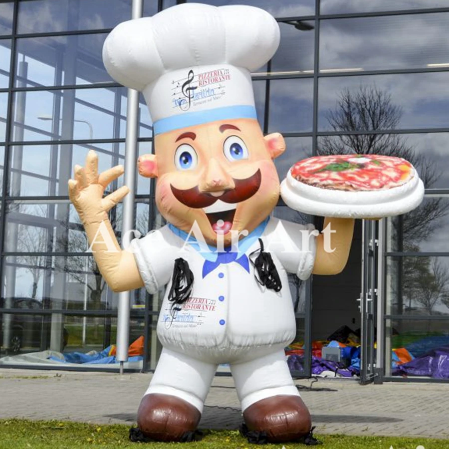 Custom Made Inflatable Pizza Man Balloon Inflatable Chef Model For ...