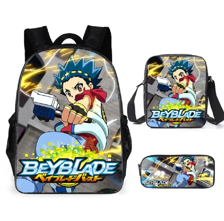 3Pcs Beyblade Burst 2020 School Bags Set for Kids Boys School Backpacks ...